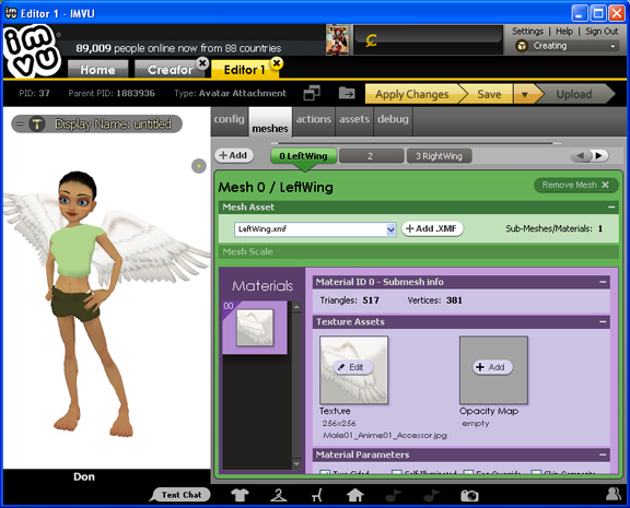 FOUR: Understanding the Create Mode Editor